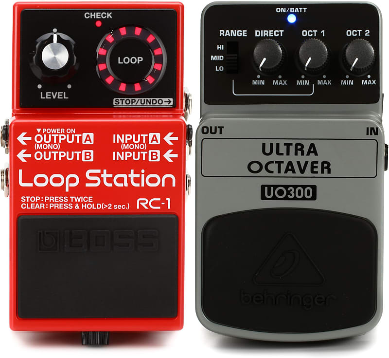 Boss RC-1 Loop Station Looper Pedal Bundle with Behringer | Reverb