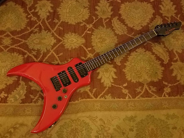 1984 Electra Lady XV1-RD Red Flying V Style Guitar | Reverb