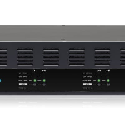 Biamp REVAMP4240T 4-Channel Class D Power Amplifier, 240W | Reverb