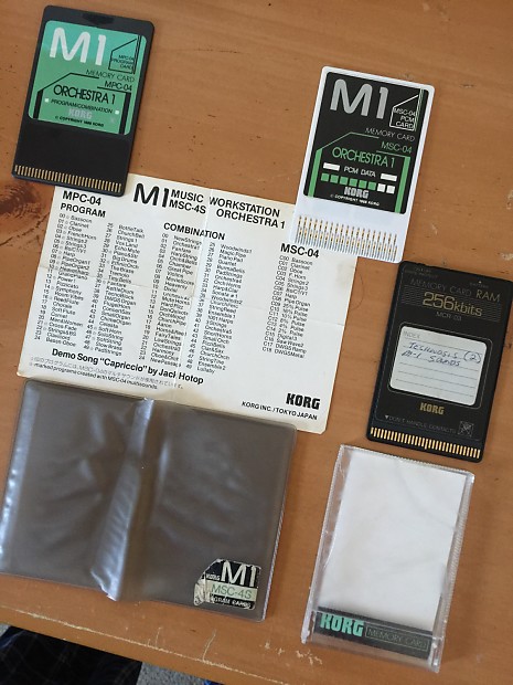 Korg M1,M1R,T2,T1,T3 compatible Cards | Reverb