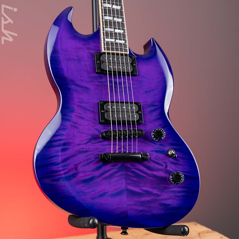 ESP USA Viper Quilted Maple Purple Sunburst | Reverb