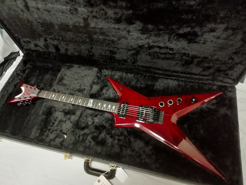 DEAN USA Dime Stealth electric GUITAR Trans Red - Floyd - NEW | Reverb
