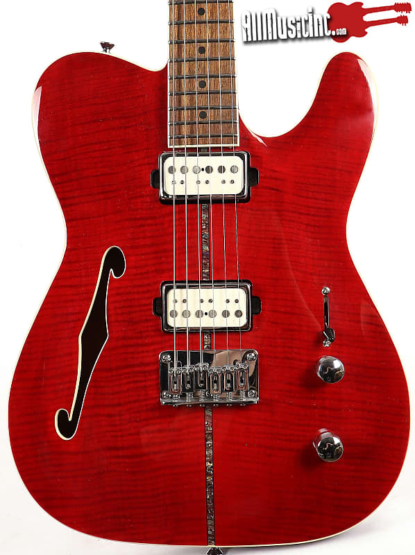 Michael Kelly MK58 Red Flame Thinline Tele Prototype Electric | Reverb