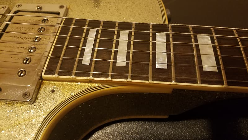 Burny RLC-80 Les Paul Custom Silver Sparkle Japan Made | Reverb Burny RLC-80 Les Paul Custom Silver Sparkle Japan Made | Reverb