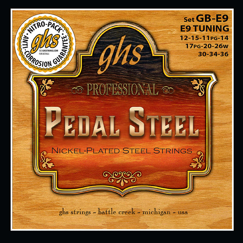 GHS Boomers Pedal Steel Strings E9 Tuning | Reverb