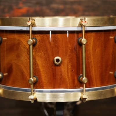 Y&T Drums 7x14" Solid Mahogany Snare Drum - Gloss Lacquer | Reverb