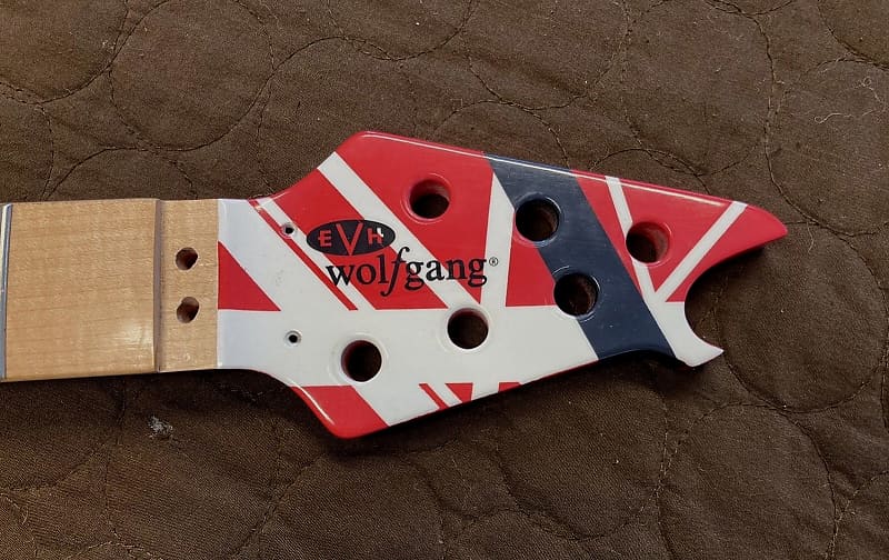 EVH WOLFGANG STANDARD MAPLE NECK w/5150 STRIPED HEADSTOCK | Reverb