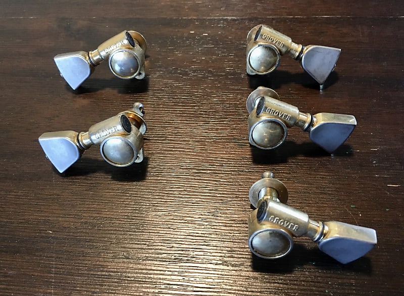 Vintage Grover Tulip Tuners 1970’s Gold Partial Set | Reverb