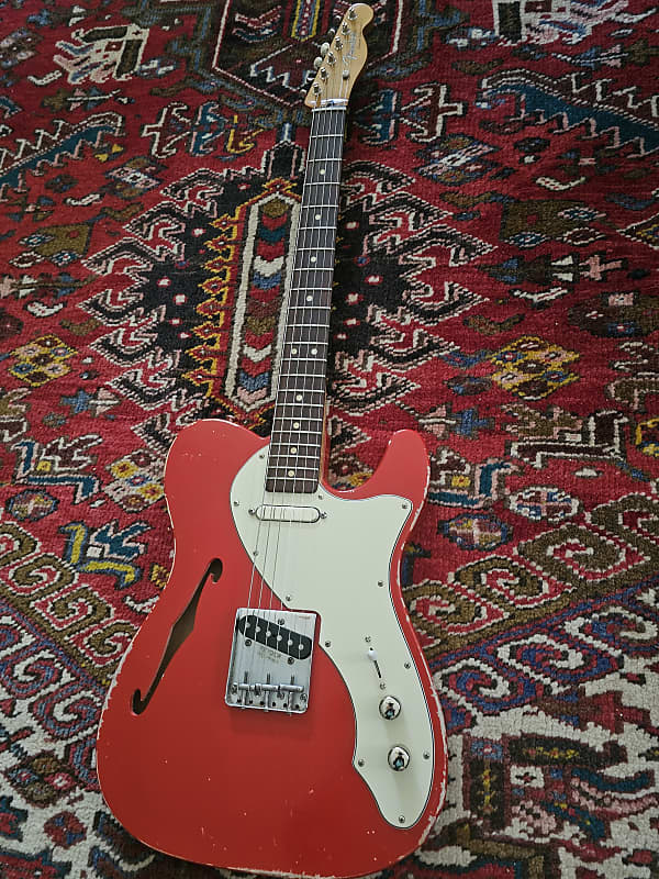 Fender MJT Lollar Partscaster Telecaster - Dakota Red Nitro | Reverb