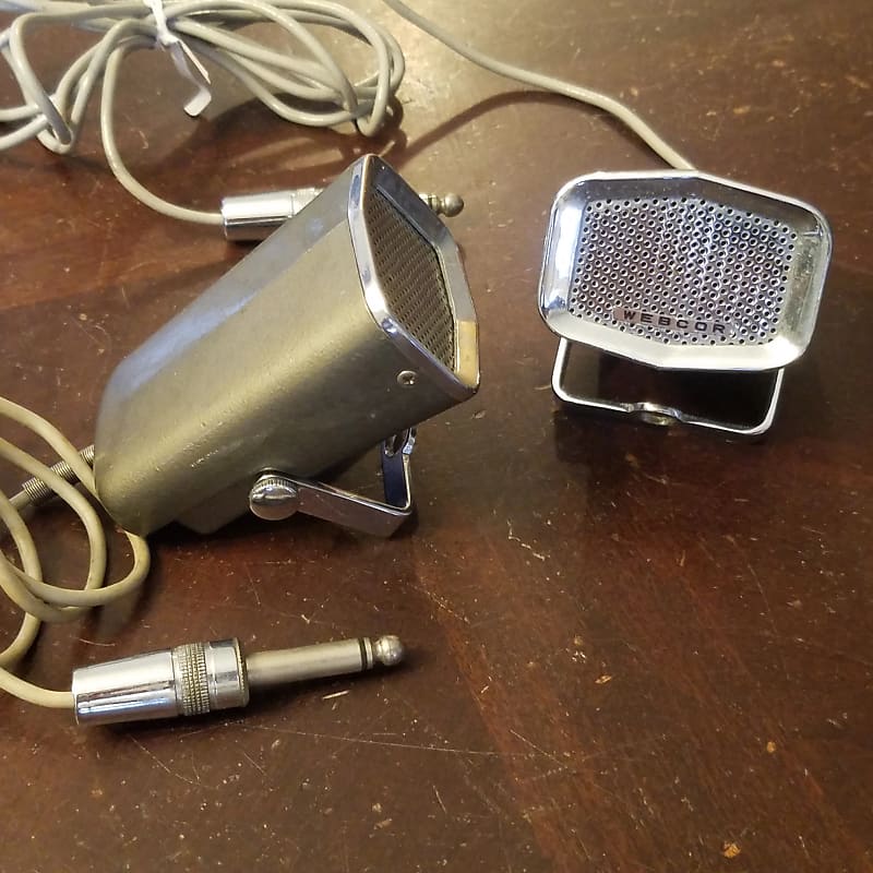 PAIR (2) Webcor Weird Japan Harp Mic Desk? 1960s Chrome and | Reverb