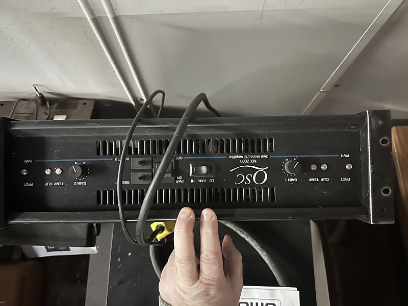 QSC MX2000a Dual Monaural Power Amplifier 1990s - Black | Reverb