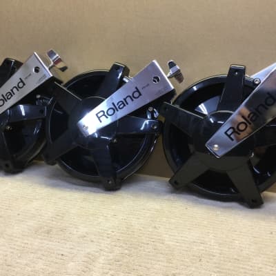 Set of 3 Roland PD-85-BK Dual Trigger V-Pads | Reverb