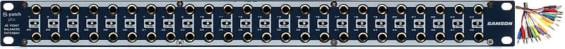 Samson S-Patch Plus 48-point Balanced Patchbay Bundle with | Reverb