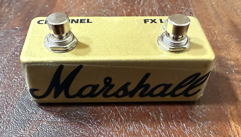 Custom Marshall DSL 20 Amp footswitch - Gold | Reverb