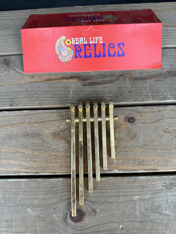 Real Life Relics Aged Gold Finger Tailpiece With | Reverb Australia