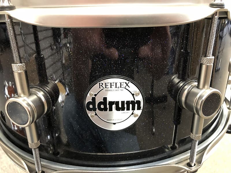 Ddrum Reflex 14x6 Black Sparkle Snare Drum | Reverb