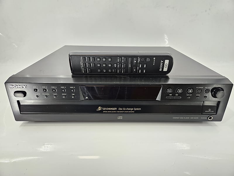 Sony CDP-CE375 5 Disc Changer CD Player with Remote - Tested | Reverb