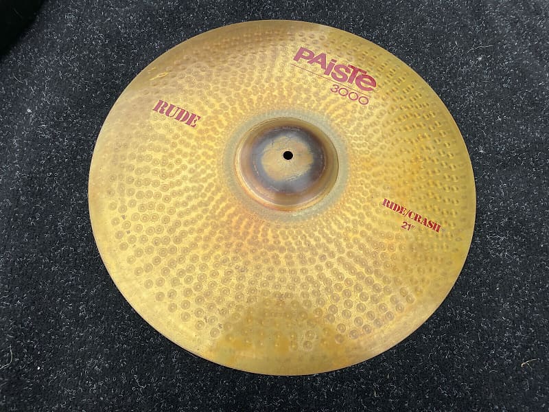 Paiste Rude 3000 21" Crash / Ride Cymbal - Hard to find | Reverb