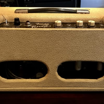 1963 Fender 6G15 Reverb Unit Blonde w/Wheat Grille & Flat | Reverb