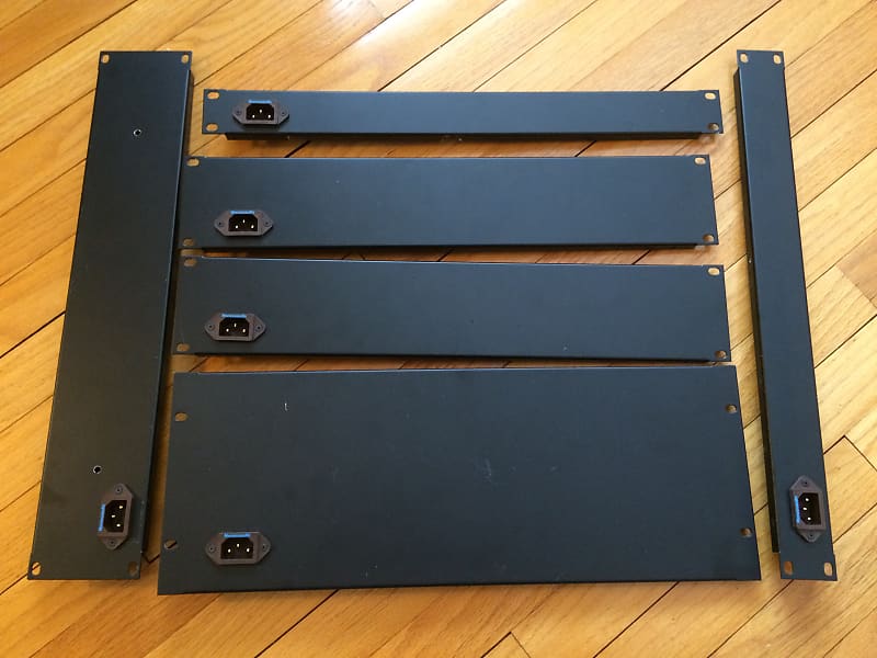 Custom 1 / 2 / 4 Space Aluminum Rack Panels With IEC Outlets | Reverb