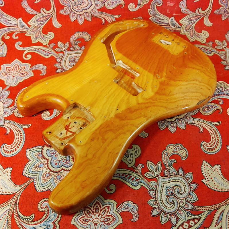 VINTAGE 1973 FENDER PRECISION BASS BODY - FACTORY NATURAL | Reverb