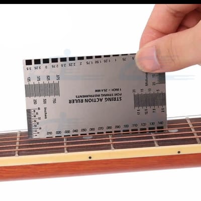 Stainless Steel Luthier Feeler and Fret Action Gauge | Reverb