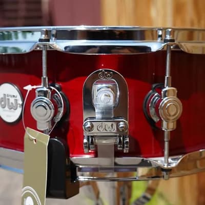 DW Design Series Cherry Stain Lacquer | 10 Lug | 5.5x14" Pure | Reverb