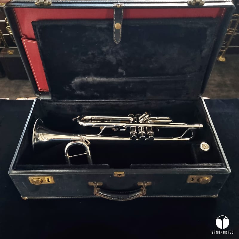 Early Getzen Eterna Severinsen trumpet case mouthpiece | Reverb