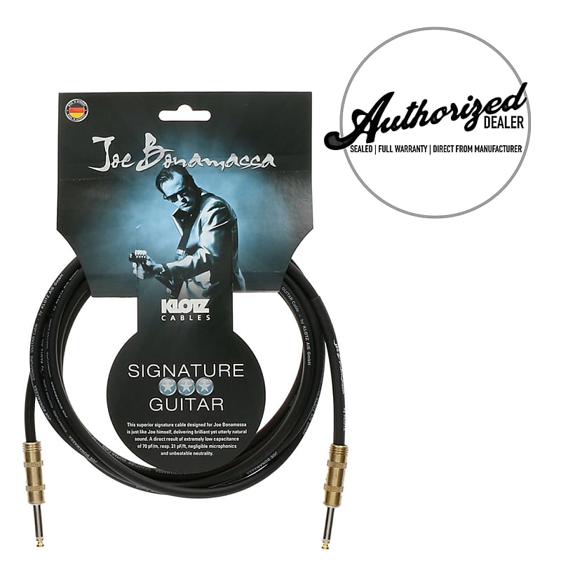 Klotz Supreme Joe Bonamassa Signature Guitar Instrument Cable | Reverb