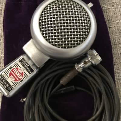 Turner Model 224 Microphone 1950s - Chrome/Nickel | Reverb