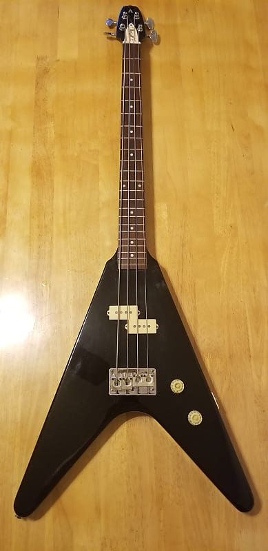 Arbor Neck thru Flying V 84-86 Black | Reverb