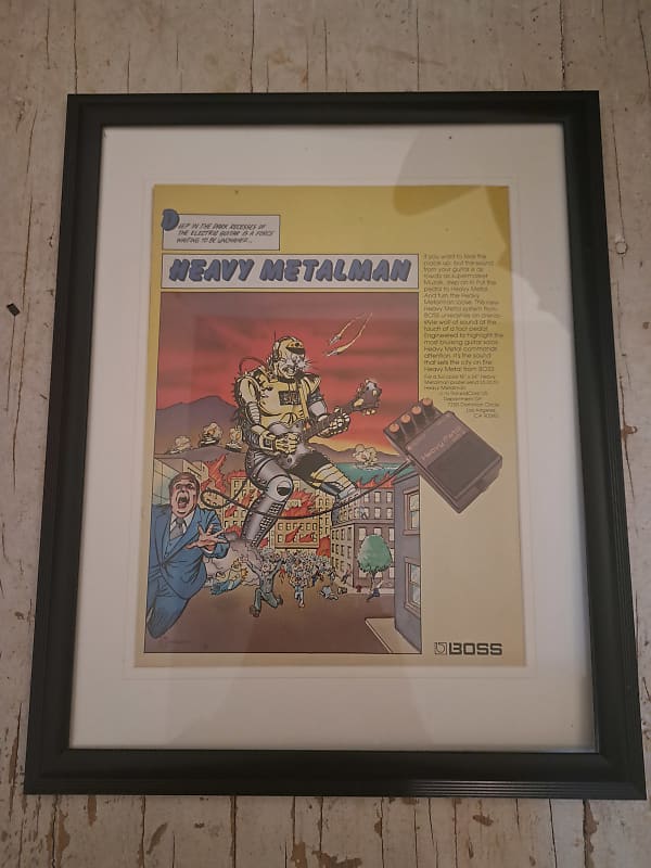 1984 - 1985 Boss Heavy Metal Advertisement | Reverb UK