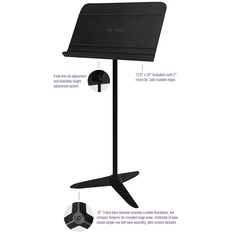 On-Stage Orchestra Music Stand | Reverb