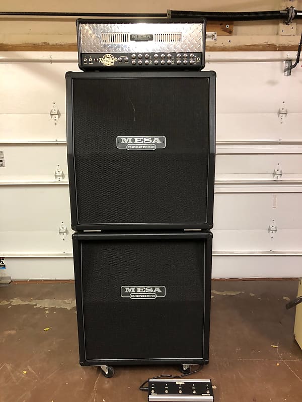 Mesa Boogie Dual Rectifier Solo Head and Double Stack Black | Reverb