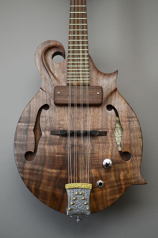 F Style Electric Mandolin - Darkwood USA - Semi Hollow - Made | Reverb