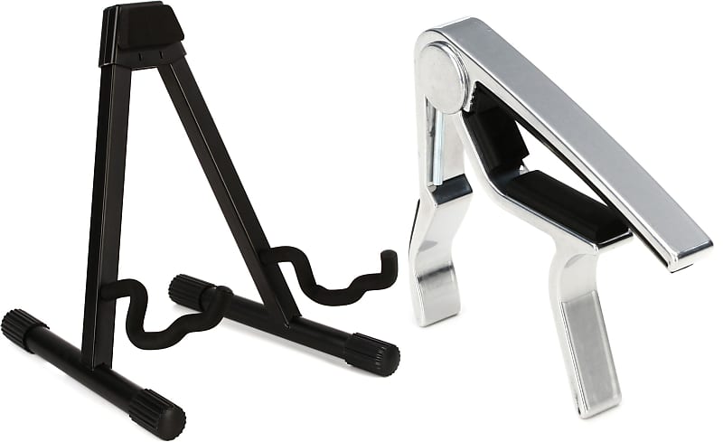 Dunlop 87N Trigger Electric Capo - Nickel + On-Stage Stands | Reverb