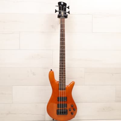 Spector Euro Rebop - Orange 4 String Electric Bass w/ Gig Bag | Reverb