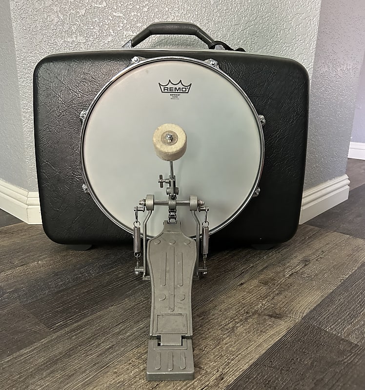 “NIGHTSHADE” busker style suitcase drum by Vintage Suitcase | Reverb