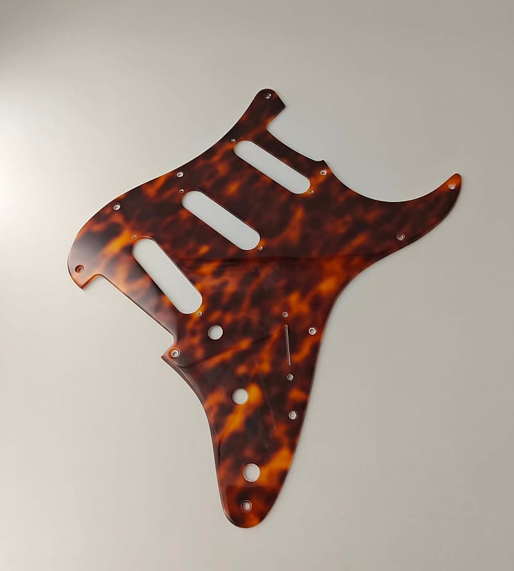 STRATOCASTER Tortoise pickguard (8 or 11 holes - SSS / SSH / | Reverb