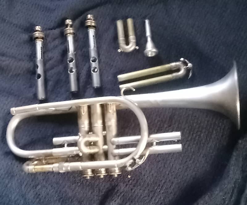 King Master Cornet 1946 - Silver plated | Reverb