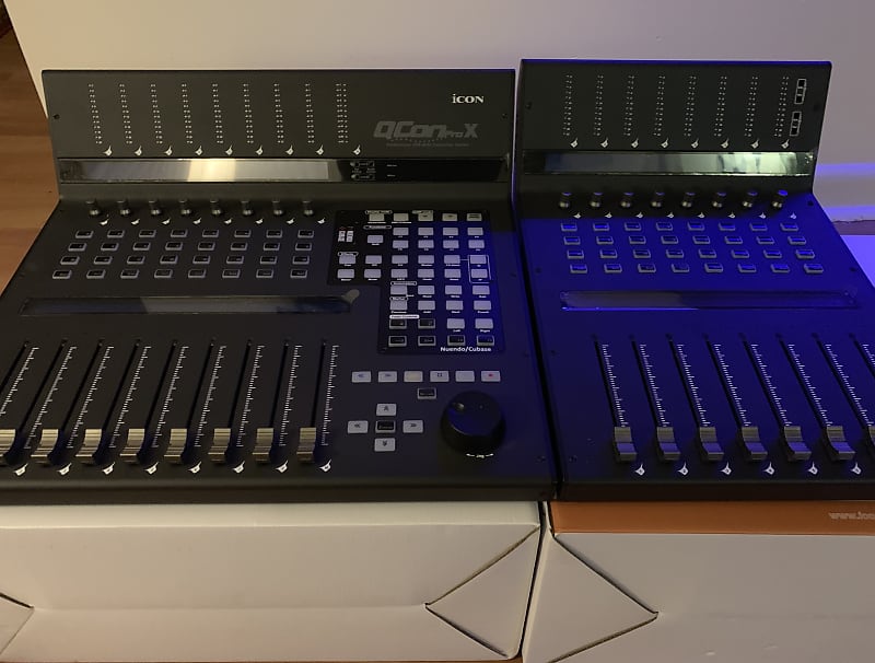 Icon QCon Pro X DAW Controller PLUS Pro XS 8 ch expander AND | Reverb