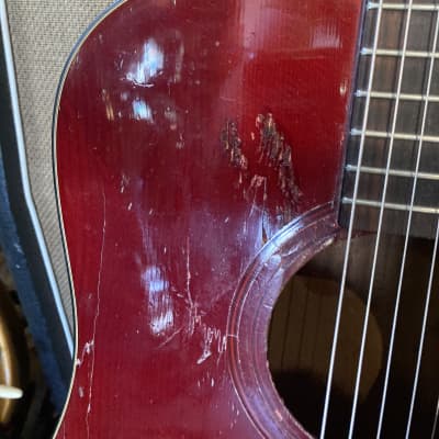 Guild D25 Dreadnought Acoustic 1980 - Cherry | Reverb