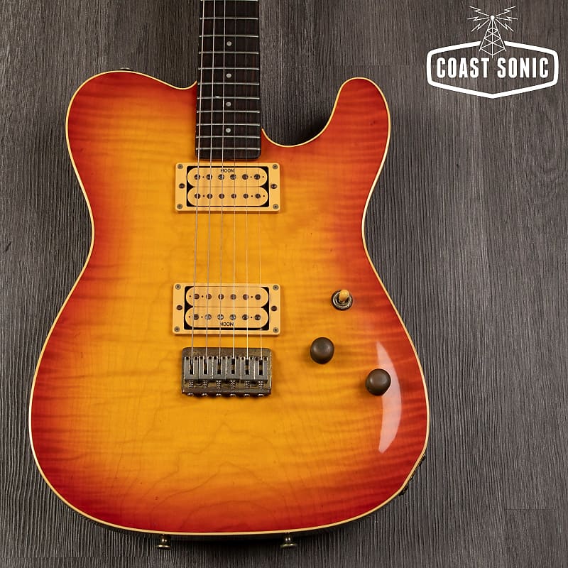 1980s Moon Custom Guitar PGM A-T 140 Telly Telecaster Custom | Reverb
