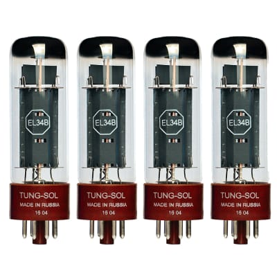 Vacuum Tube - EL34B, Tung-Sol Reissue - Matched Pair | Reverb
