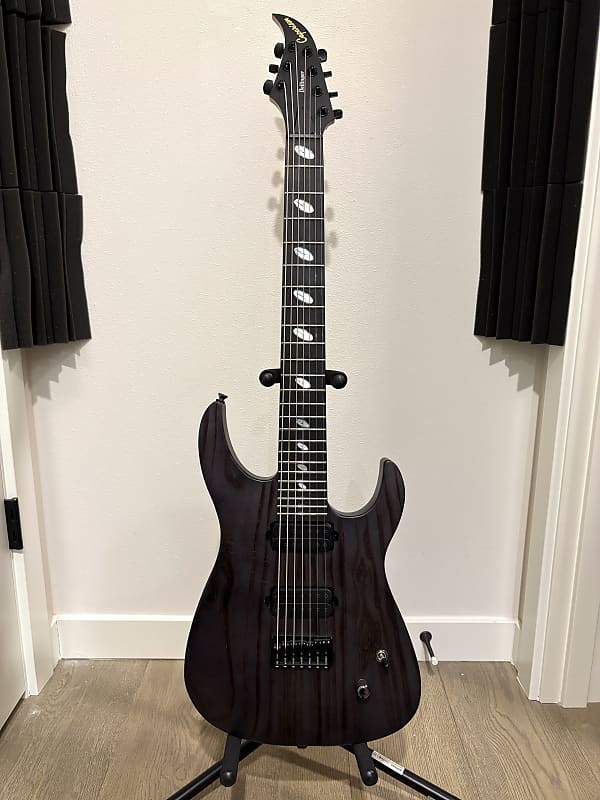 Caparison Dellinger 7 FX-AM 2019 - Dark Black Matt NAMM 2020 | Reverb