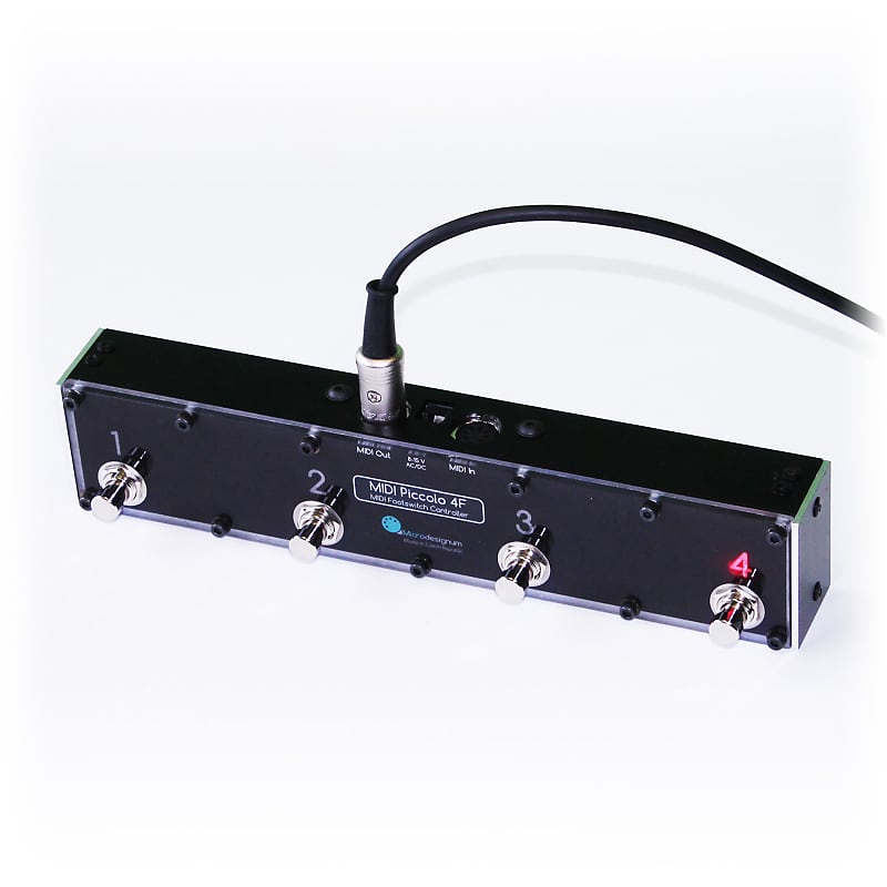 Microdesignum MIDI Piccolo 4F miniature foot controller | Reverb