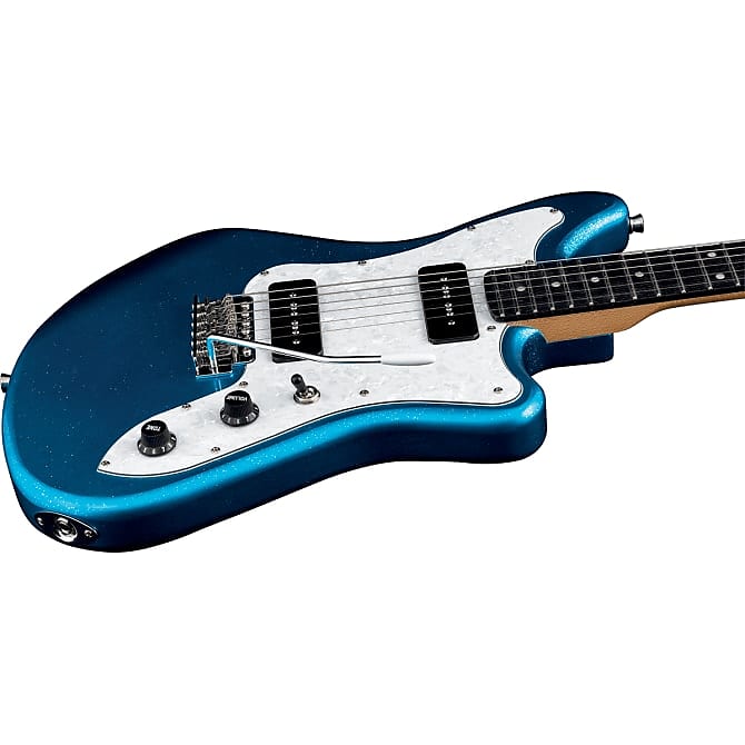 Eko Camaro Vintage Reissue 2-P90 Blue Sparkle | Reverb