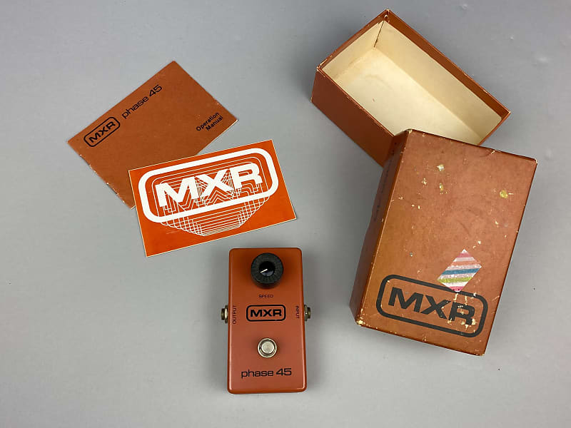MXR Phase 45 Pedal, Block/Script Logo 1979 - Brown | Reverb