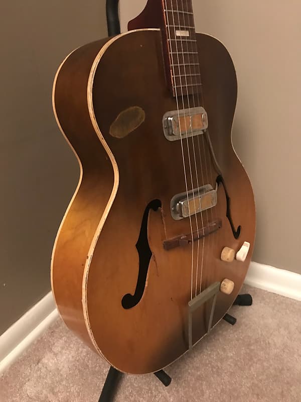 Vintage 1966 Harmony H41 Hollywood Project Guitar with 2 | Reverb