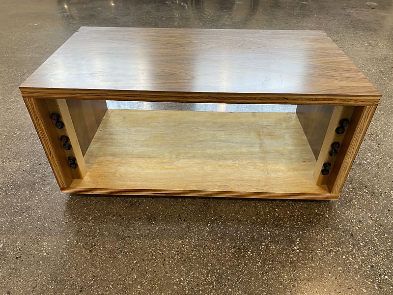 Custom Hand Built 4U Space Wood Studio Rack - Walnut Veneered | Reverb